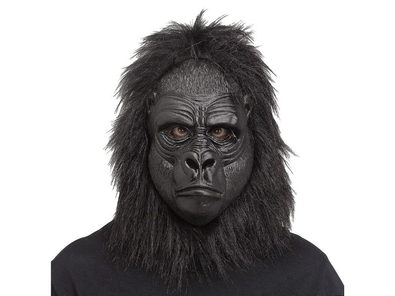 Gorilla Mask | Super-Realistic Adult Costume Mask with Vinyl and Fur