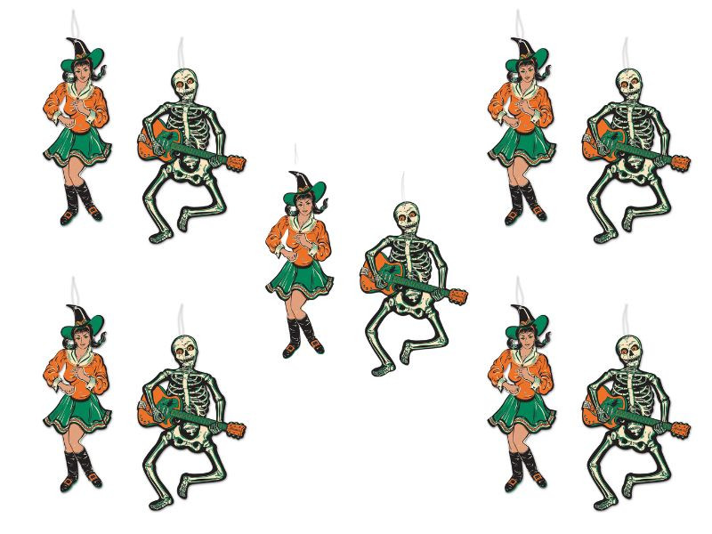 Vintage Halloween Jointed GoGo Dancers | 5 Packs | House Of Hauntz