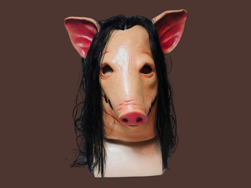 Saw Pig Mask – Officially Licensed SAW Pighead Halloween Mask