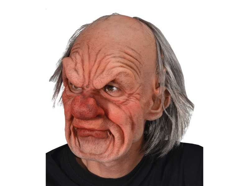 Grumpy Old Grandpa Man Light Latex Mask | Halloween Masks!