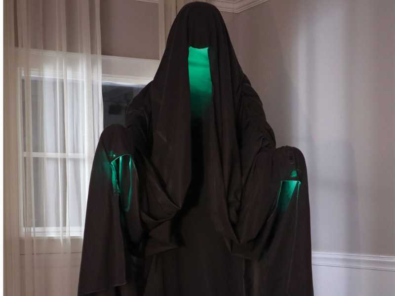 Hooded Phantom Animated Prop - Spooky Decorations