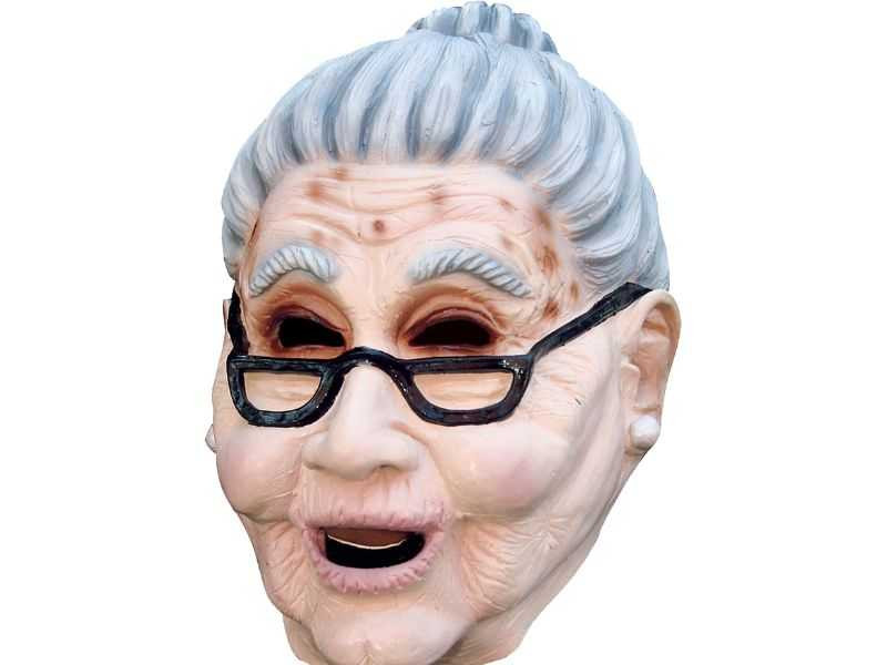 Old People Halloween Masks For Sale| (BUY) The Grandma Mask