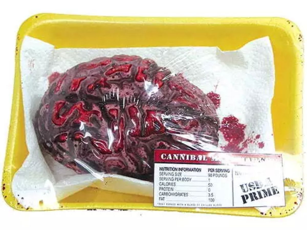 Meat Market Brain - Gory Halloween Body Part Prop