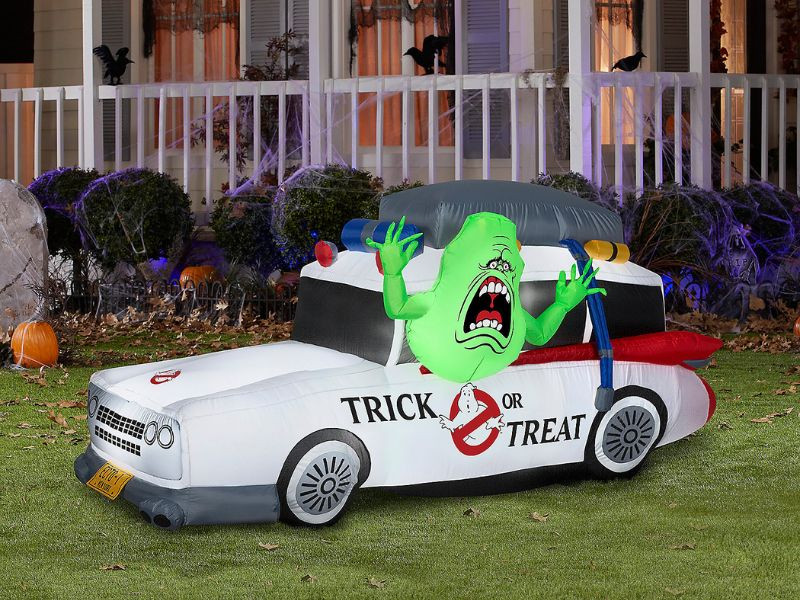 Ghostbusters Ecto-1 with Slimer Inflatable - 44" Halloween Decor