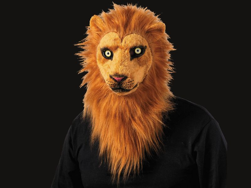 Adults Lion Moving Mouth Overhead Mask - Roaring Fun