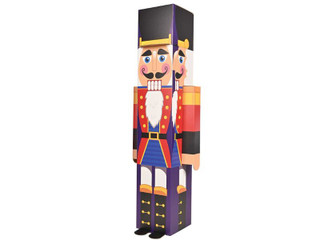 3-D Nutcracker Prop | 5ft Tall - Life Size Holiday Decoration