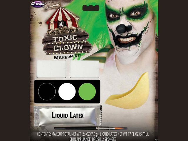 Deadly Character Toxic Clown Makeup Kit - Horror FX