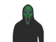 Green Light Up Alien Spawn Mask - Scary Halloween Mask