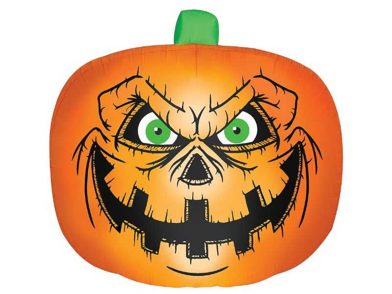 Inflatable Flat Jack O Lantern | Best Halloween Yard Decor