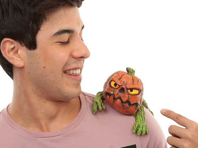 Pumpkin Shoulder Buddy Prop - Spooky Halloween Accessory