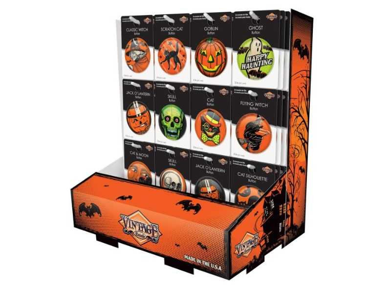 Vintage Halloween Counter Display | 108 Piece Assortment