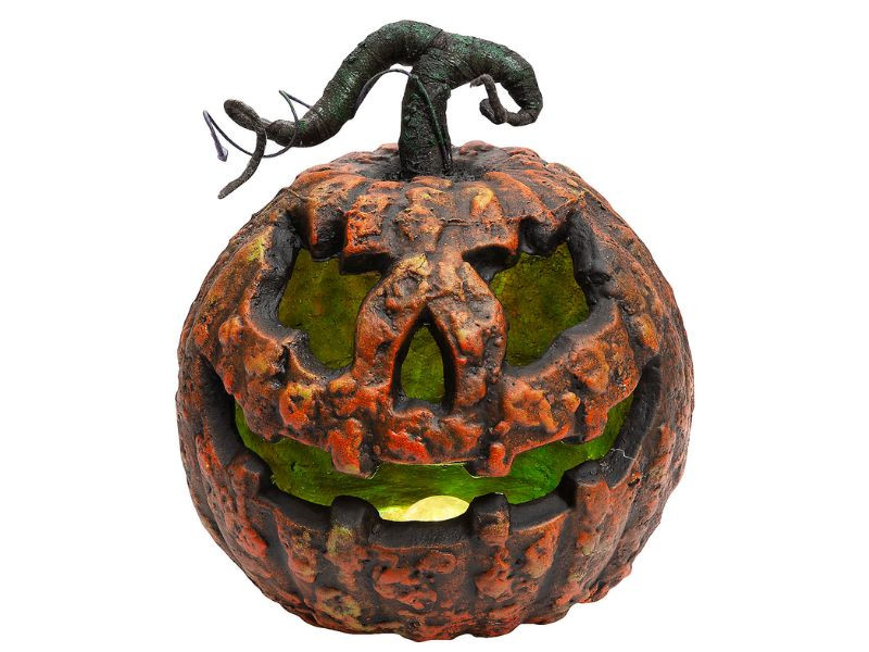 Animated Light-Up Jack-O-Lantern Man Halloween Prop