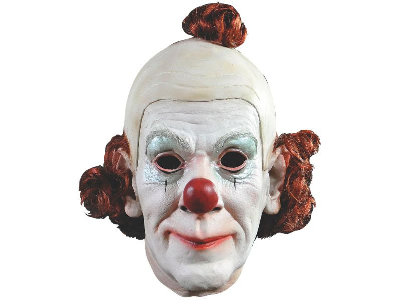 Classic Circus Clown Mask with Hair – Scary Full-Head Mask
