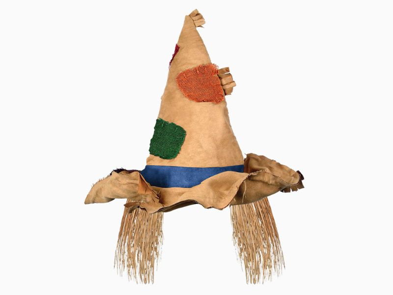 Scarecrow Hat with Straw Hair, One Size Fits Most | Patchwork