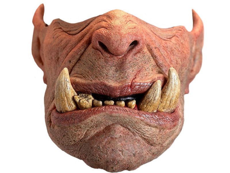 Ogre Latex Half Mask – Fanged Monster Costume