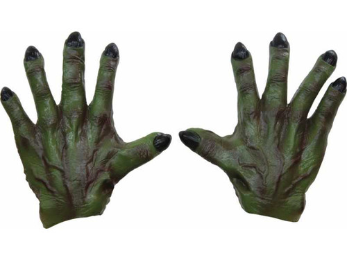 Green Latex Monster Hands - Authentic, High-Quality