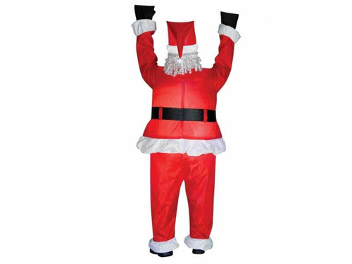 Gutter Hanging Santa: Inflatable Claus Decoration