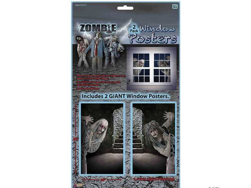 Spooky Forum Zombie Window Clings - Perfect Home Decoration!