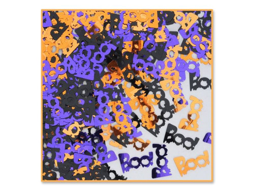 Boo! Confetti | Pack of 6 - 1/2 oz | Halloween Party Supplies