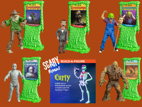 Goosebumps Action Figure Collection – Scarecrow, Slappy, Mummy & More