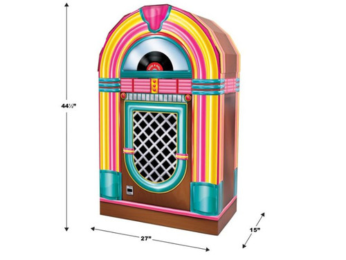 3-D Jukebox Prop – Vintage Rock & Roll Party Decoration