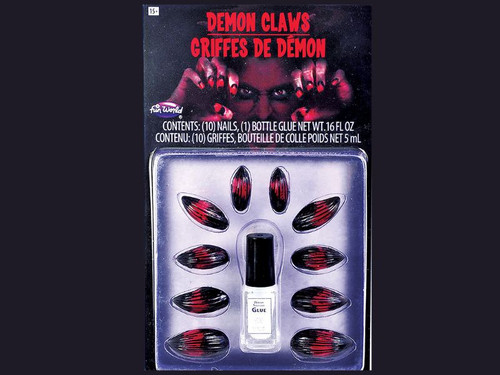 Animal Claws Demon Claws Kit - Horror Costume Nails
