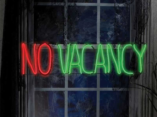No Vacancy Sign Neon | Halloween Props For Sale
