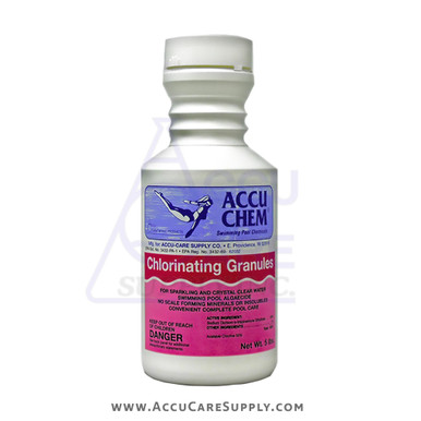 5 lb CHLORINATING GRANULES (DICHLOR) :c6 - Accu-Care Supply Inc