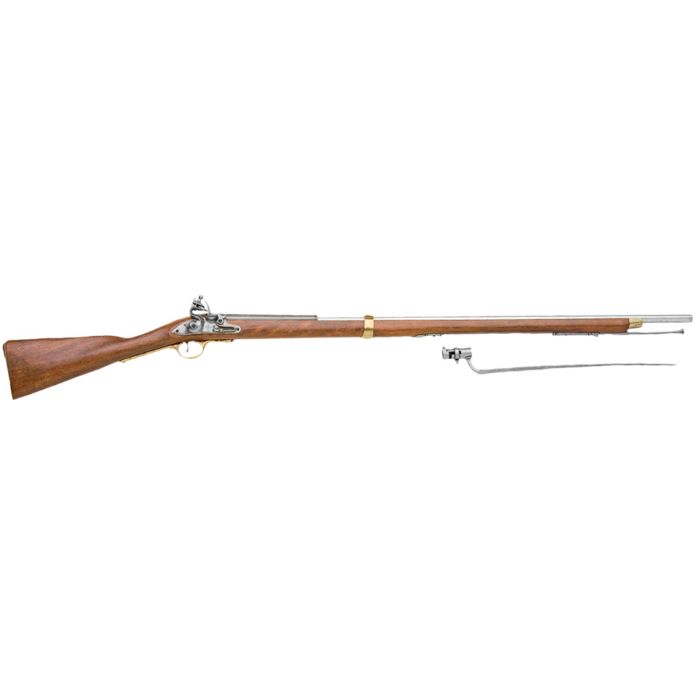 Denix Colonial Brown Bess Replica Musket With Bayonet - ReplicaWeaponry.com