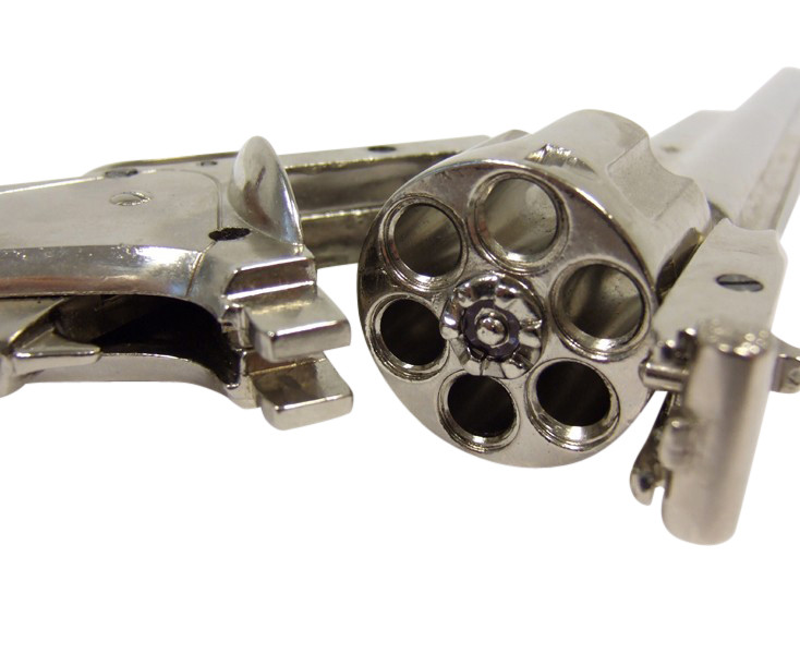 Denix M1869 Schofield Single Action Western Replica Revolver Nickel ...