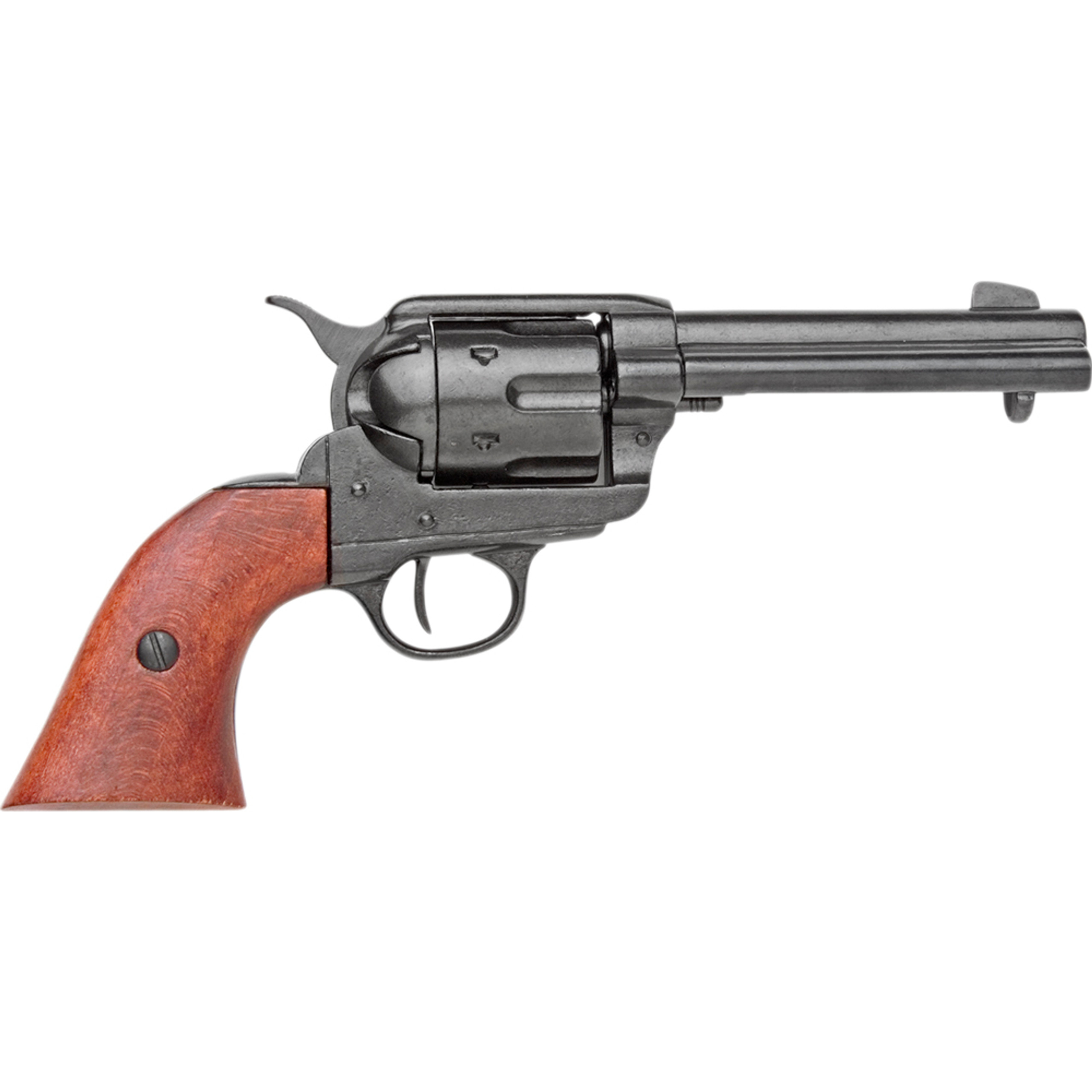 Denix 1873 Western Frontier Replica Revolver Cap Gun with Faux Ivory Grips Gray Finish ...