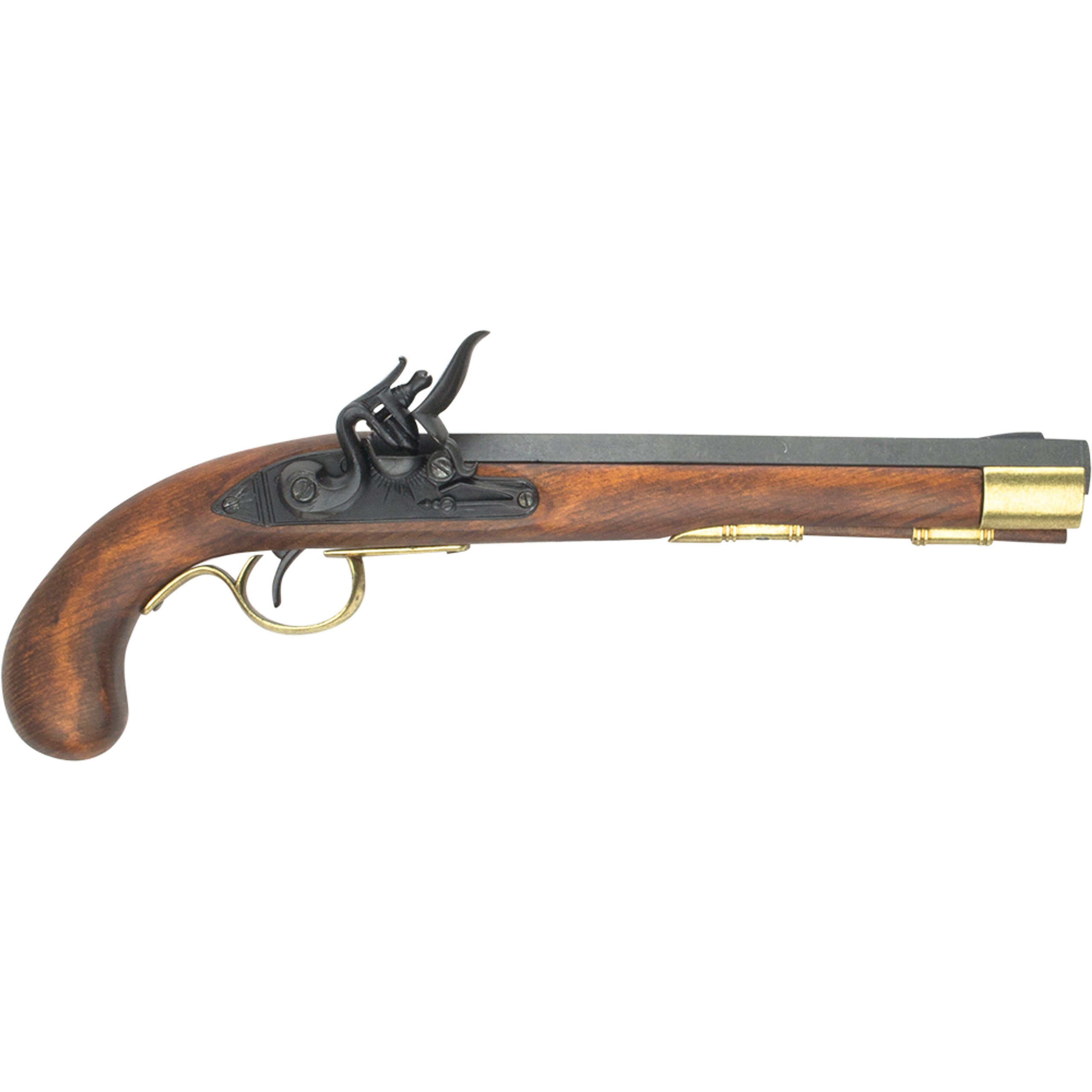 Kentucky Replica Flintlock Pistol Black - ReplicaWeaponry.com
