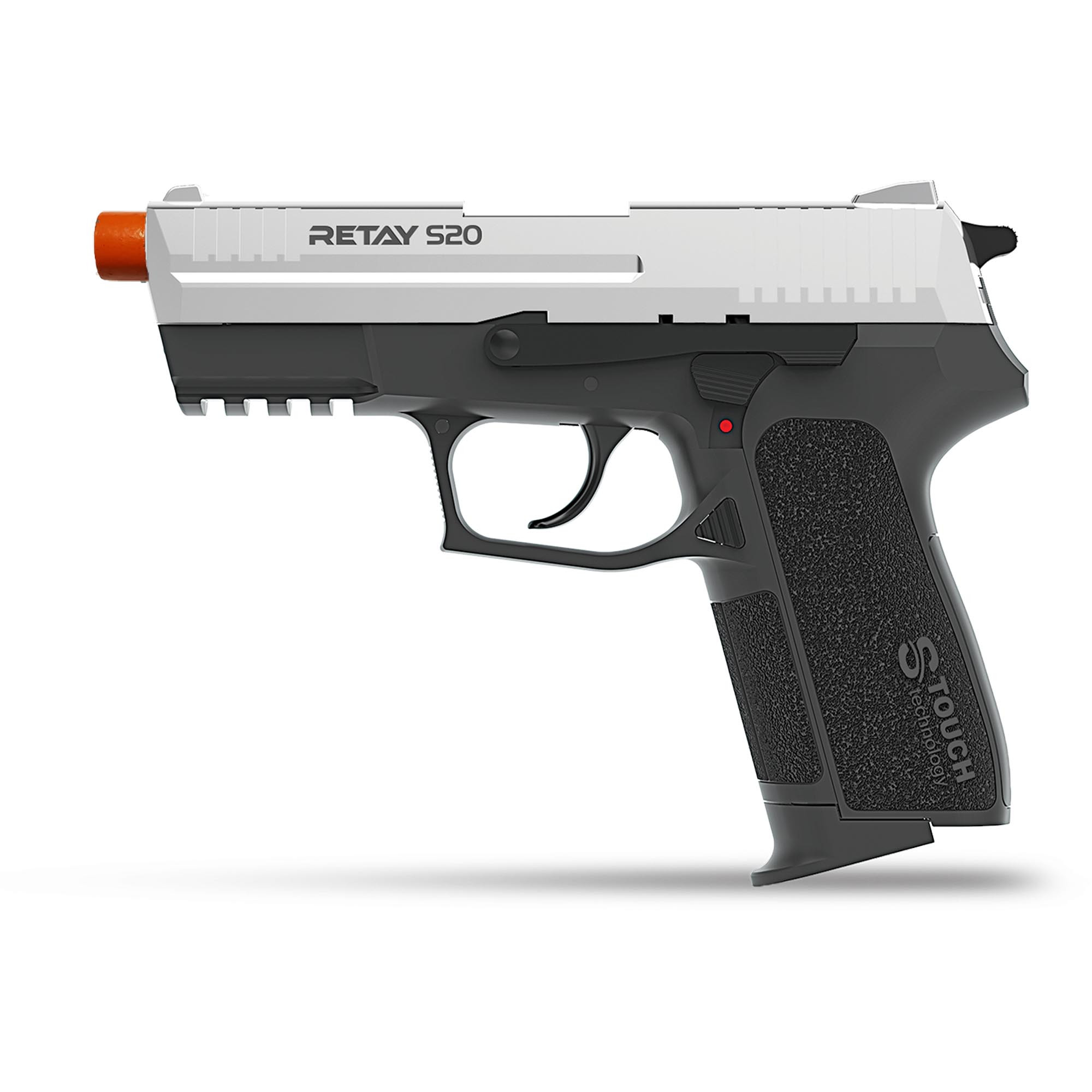 Retay XR Blank Pistol 9MM PAK Chrome - ReplicaWeaponry.com