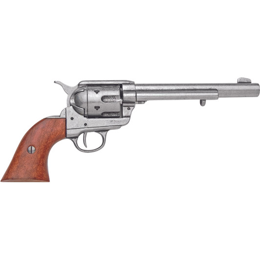 Denix M1869 Schofield Single Action Western Replica Revolver Nickel