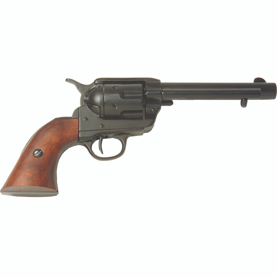 6 Shot Pepperbox Replica Revolver Black/ Brass