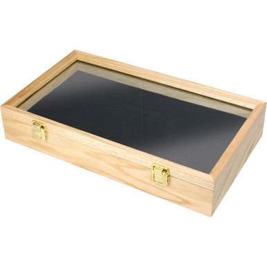 Glass Top Box 10 x 17.5 x 3 With Foam Insert