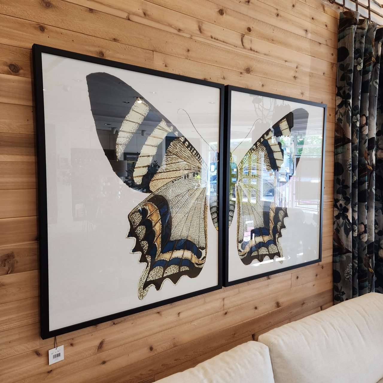 Grey Butterfly Diptych - Texture Home