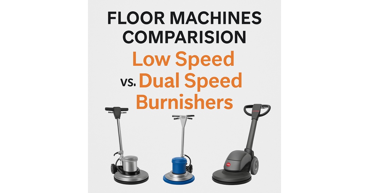 Floor Machines Explained: Low Speed vs. Dual Speed vs. Burnishers ...