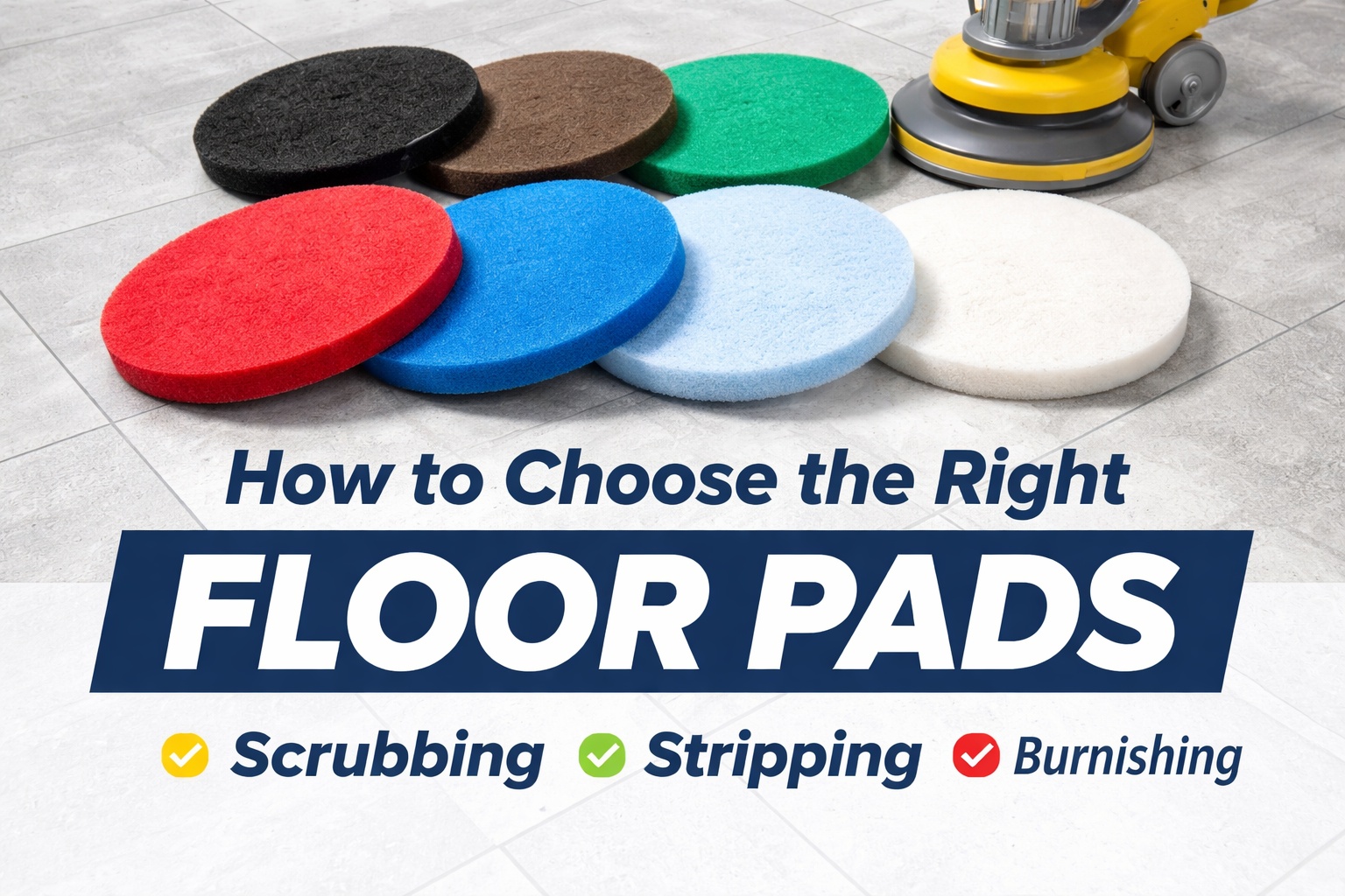 How to Choose the Right Floor Pads for Scrubbers, Floor Machines, and ...