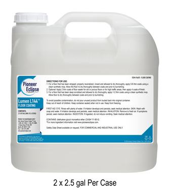 L144 Floor Coating/Sealer | Lumen | 2 x 2.5 gal | Pioneer Eclipse 144FS ...