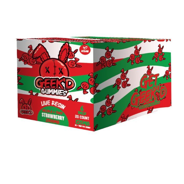 GEEK’D Delta 8 - THC-P Gummies Live Resin | VapeRanger Wholesale