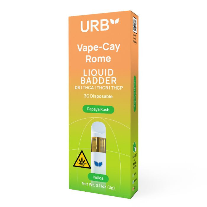 Urb Liquid Badder Delta 8 - THCA - THC-B - THC-P Disposable Vape 3G ...