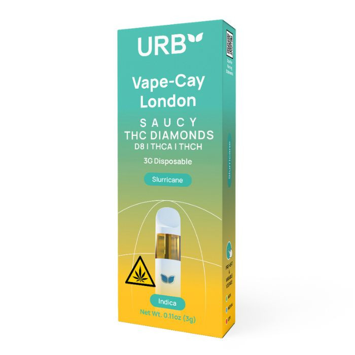 Urb Saucy THC Diamonds Delta 8 - THCA - THC-H Disposable Vape 3G ...
