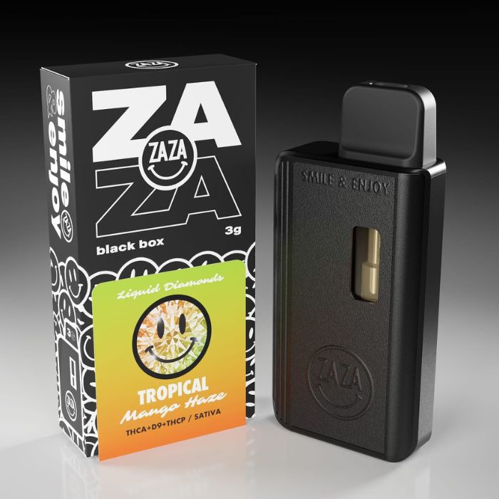 ZAZA Liquid Diamonds Delta 9 - THCA - THC-P Disposable Vape 3G ...
