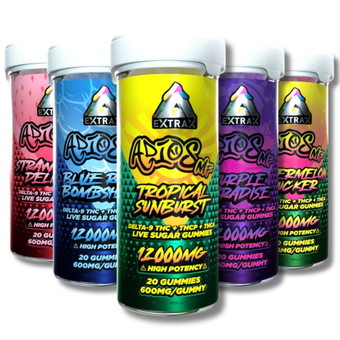 Delta Extrax Adios MF Live Sugar THC-A Gummies 12000MG | Vaperanger ...