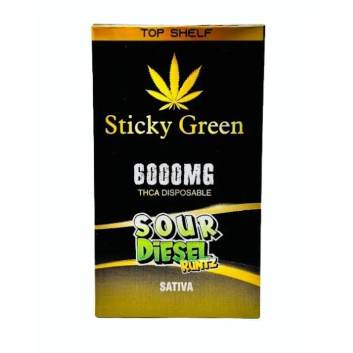 Sticky Green Top Shelf Disposable 6G THCA | VapeRanger