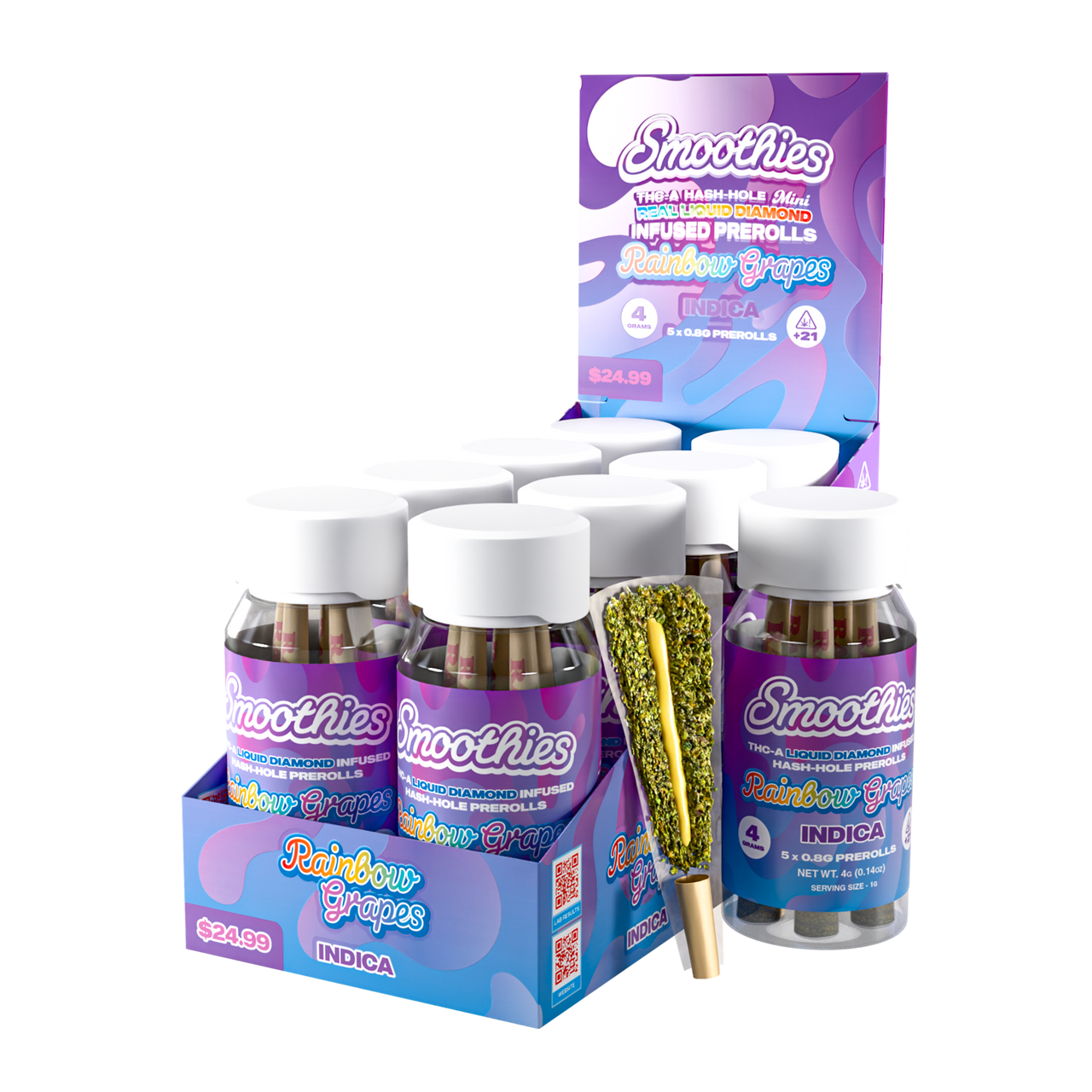 Smoothies Mini Hash-Holes 8PK Display | VapeRanger
