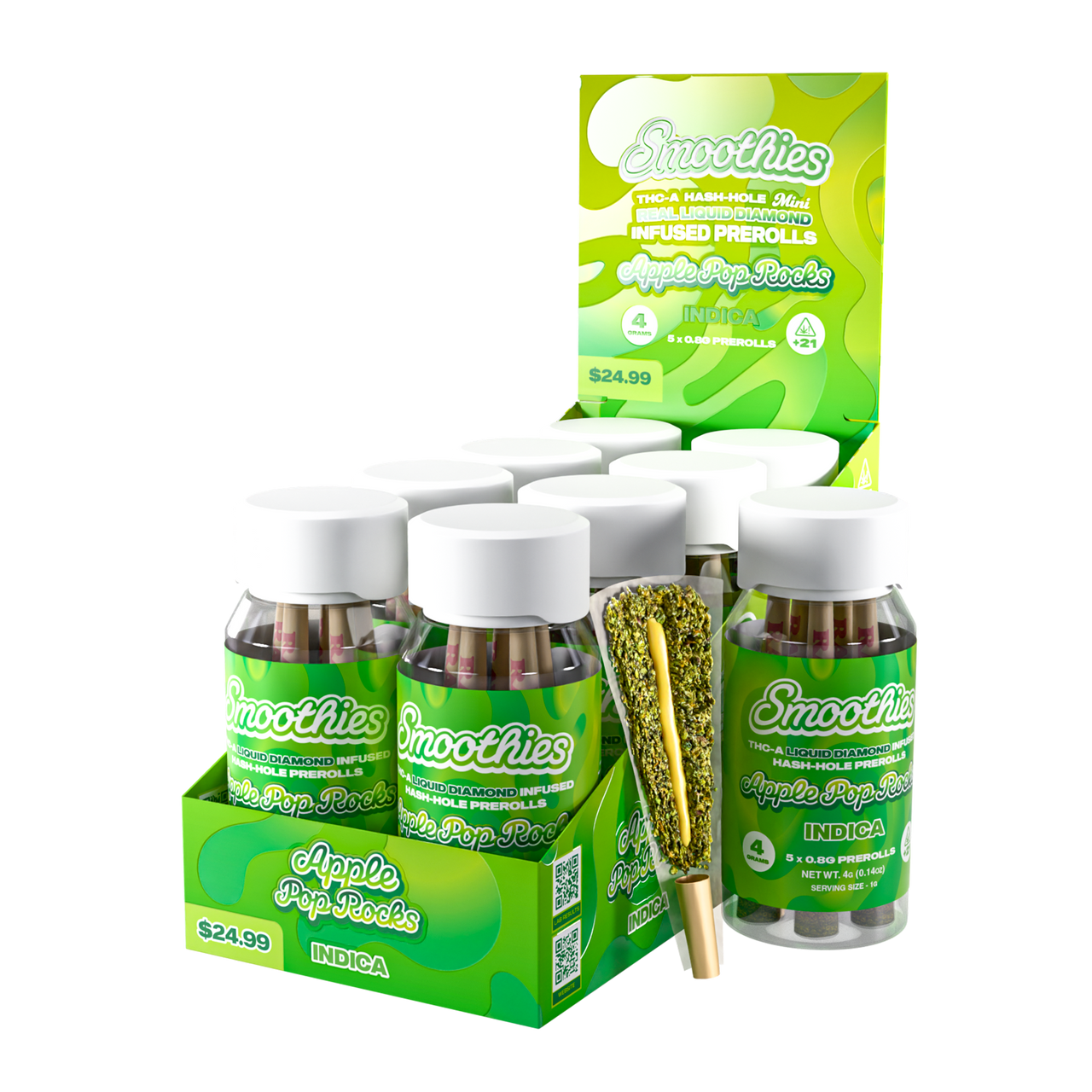 Smoothies Mini Hash-Holes 8PK Display | VapeRanger