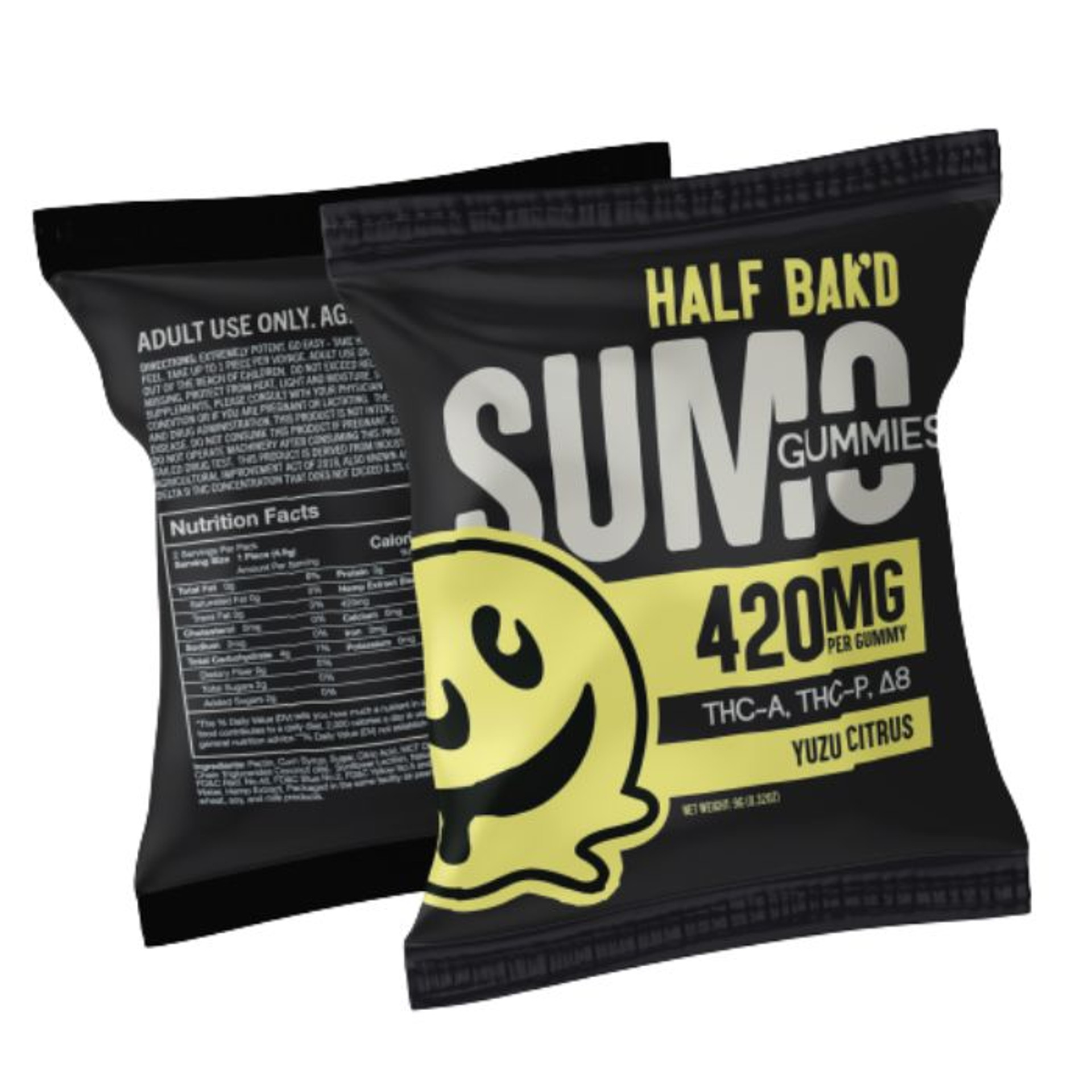 Half Bak'd THCA - THC-P - Delta 8 THC Gummies Sumo Jar | VapeRanger ...