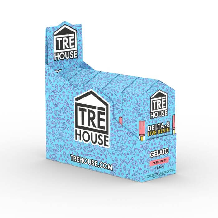 Tre House Delta 8 THC Cartridge Live Resin | VapeRanger Wholesale